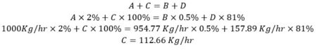 Material Balance Of A Chemical Engineering Process | Learnbin